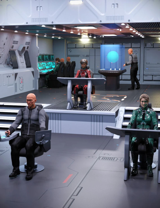 Modular SciFi Interiors Kit 2026 - Free Daz 3D Models