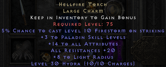 Selling Paladin Torch Pala 14/20 - Topic - d2jsp