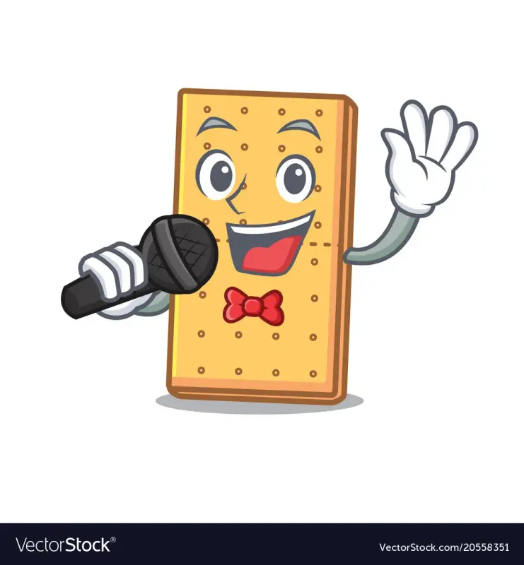 singing graham cookies mascot cartoon vector 20558351 — Postimages