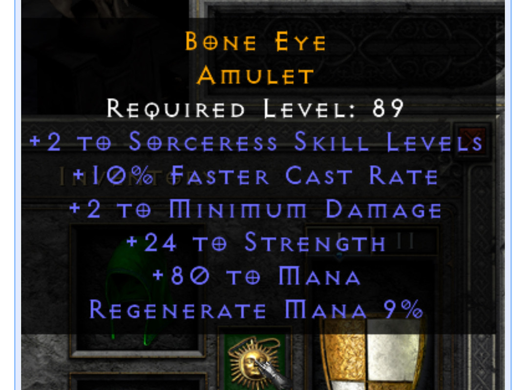 Es Sorc Amulet 2/10 Str Mana - Topic - d2jsp
