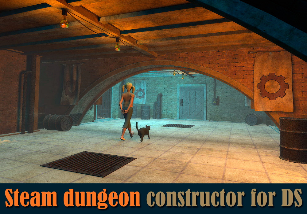 Steam Dungeon Constructor For DS - Free Daz 3D Models