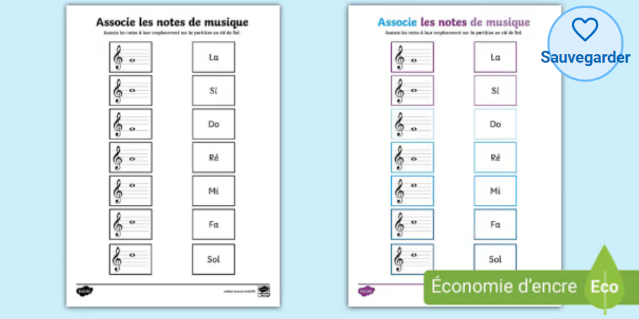 Vocabulaire de la musique - Twinkl