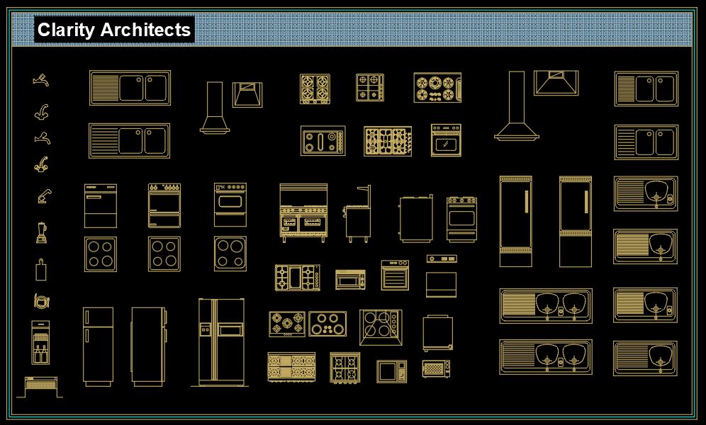 Kitchen Equipment CAD Blocks free | clarityarchitects