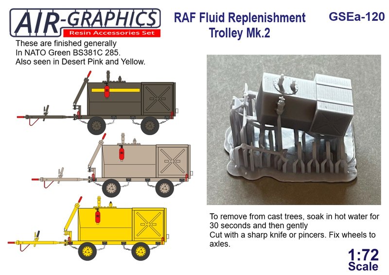 1/72 - RAF Fluid Replenishment Trolley resin kit by Air-Graphics ...