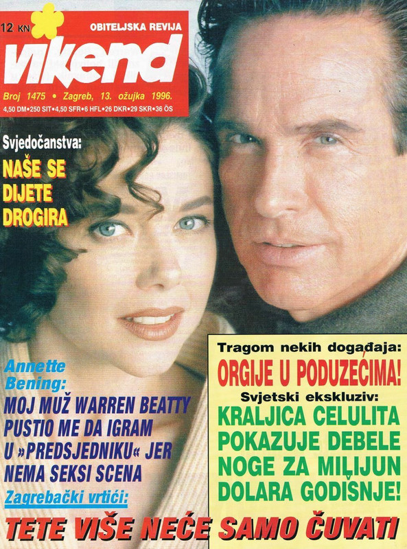 VIKEND 1475 1996 Vintage CROATIAN MAGAZINE cover ANNETTE — Postimages