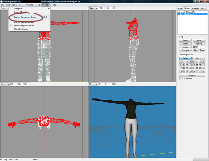 Tutorial: Seperating a Full Body Mesh: fantasyrogue — LiveJournal