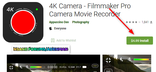 [Expired] [Android-Google Store] 4K Camera - Filmmaker Pro Camera Movie ...