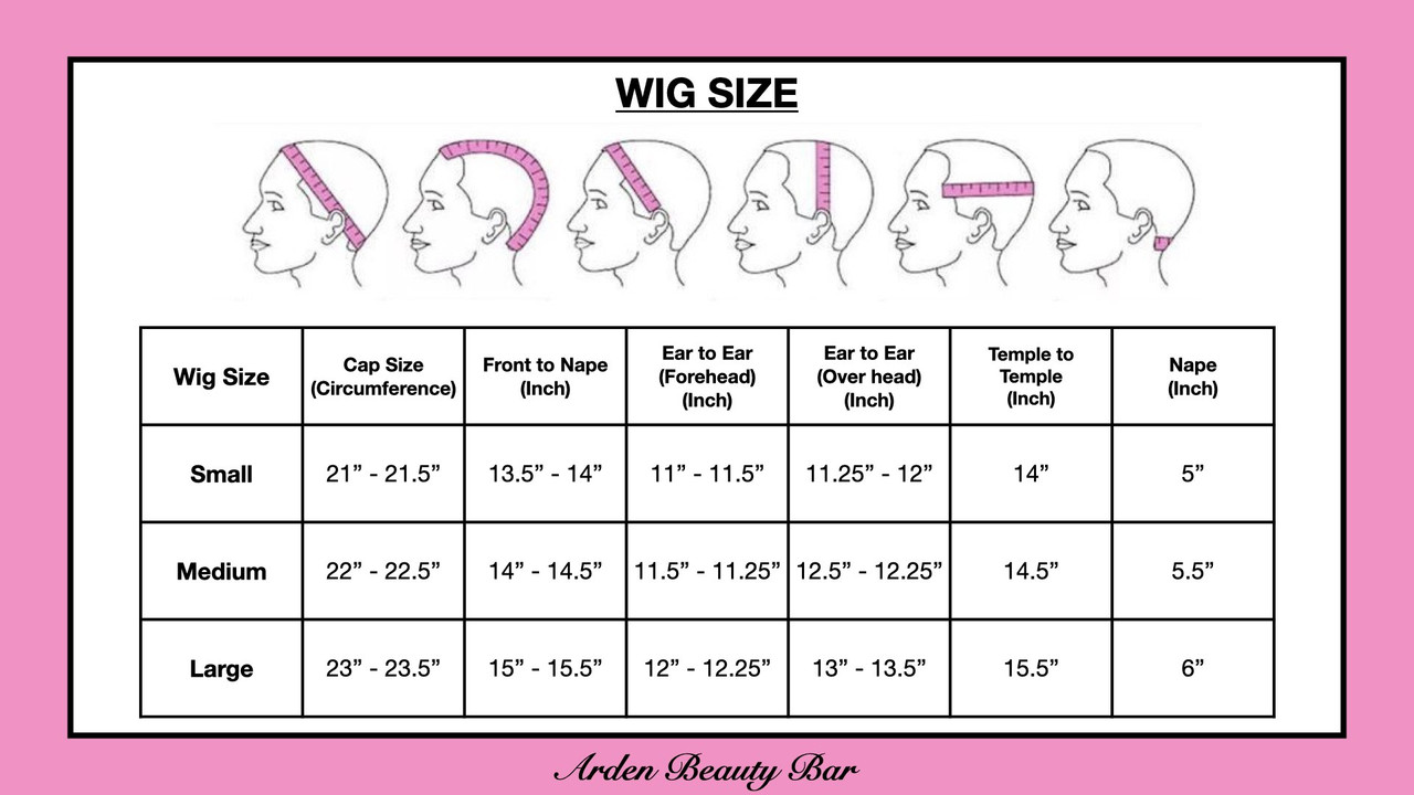 Head Size Chart ArdenBeautyBar Head Size Chart ArdenBeautyBar