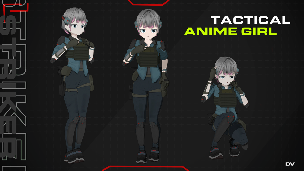 Game Ready Low Poly Tactical Character - Download Free 3D model by ...