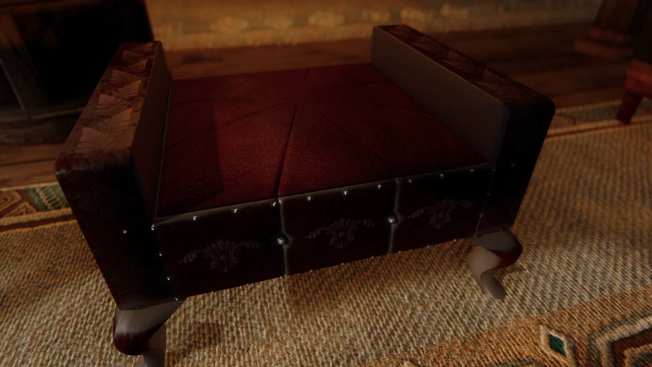Halffaces - Ottoman Chair at Skyrim Special Edition Nexus - Mods and ...