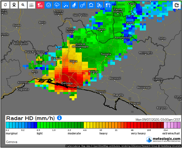 7 settembre 2020: alba di pioggia