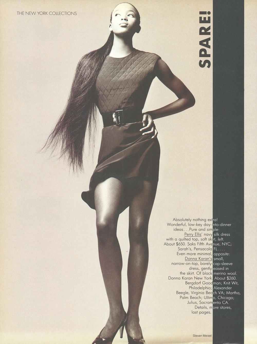 "Spare!" Vogue US February 1987 | Lipstick Alley