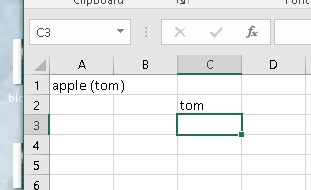 How to extract values within a parenthesis (Exactly what function) : r/excel