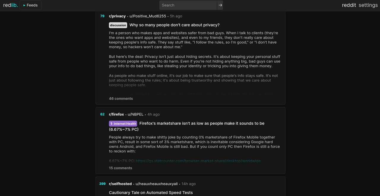 Improved browsing experience thru self-hosted apps — LowEndTalk