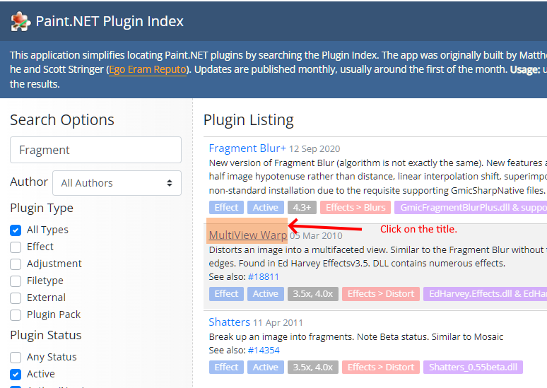 Cakie67 Plugins disappear from my Paint.Net effects & New ones Appear????? - Troubleshooting ...