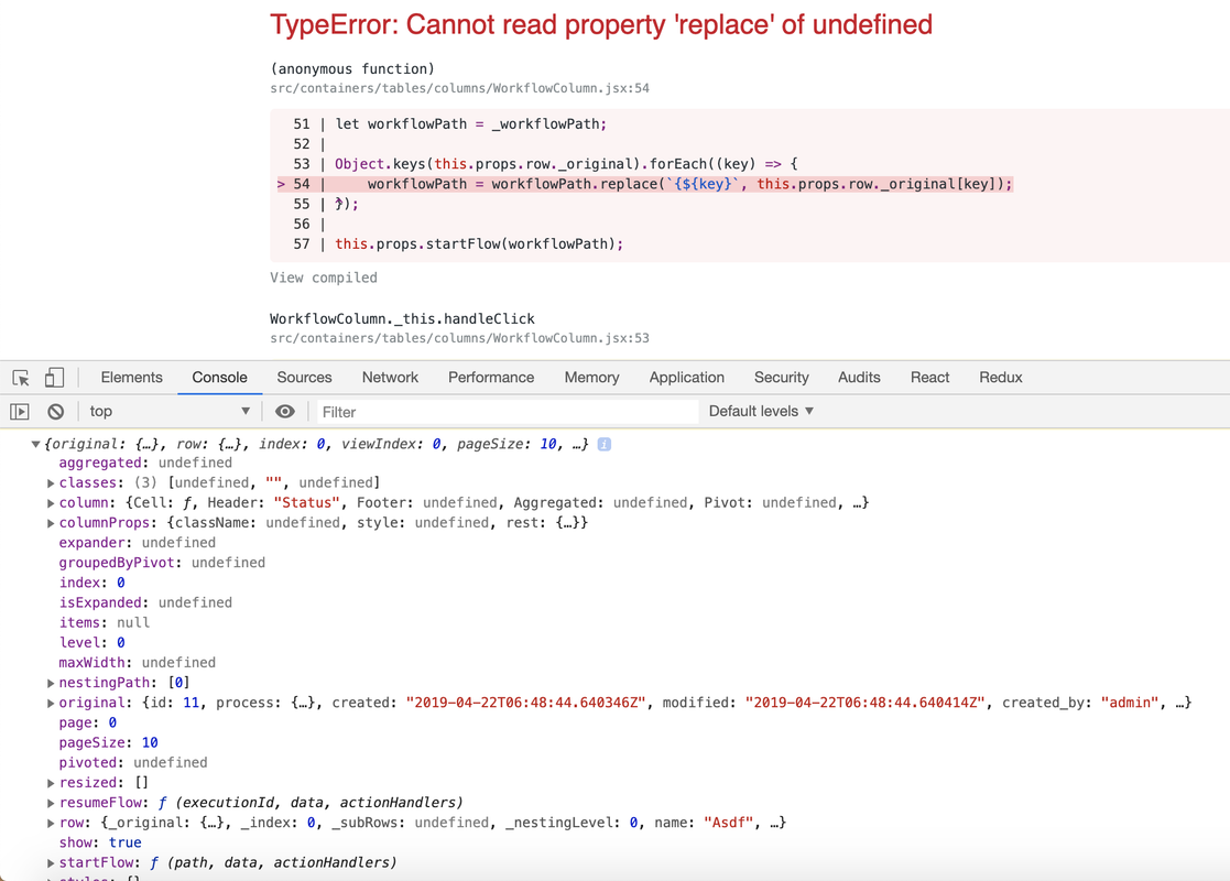 Reactjs Cannot Read Property Replace Of Undefined Stack Overflow