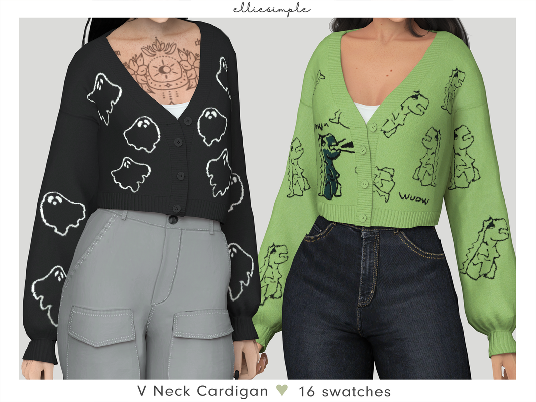 Elliesimple Vneck Bodysuit The Sims 4 Download