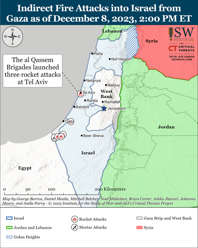 Gaza IDF Battle Map December 8,2023 — Postimages
