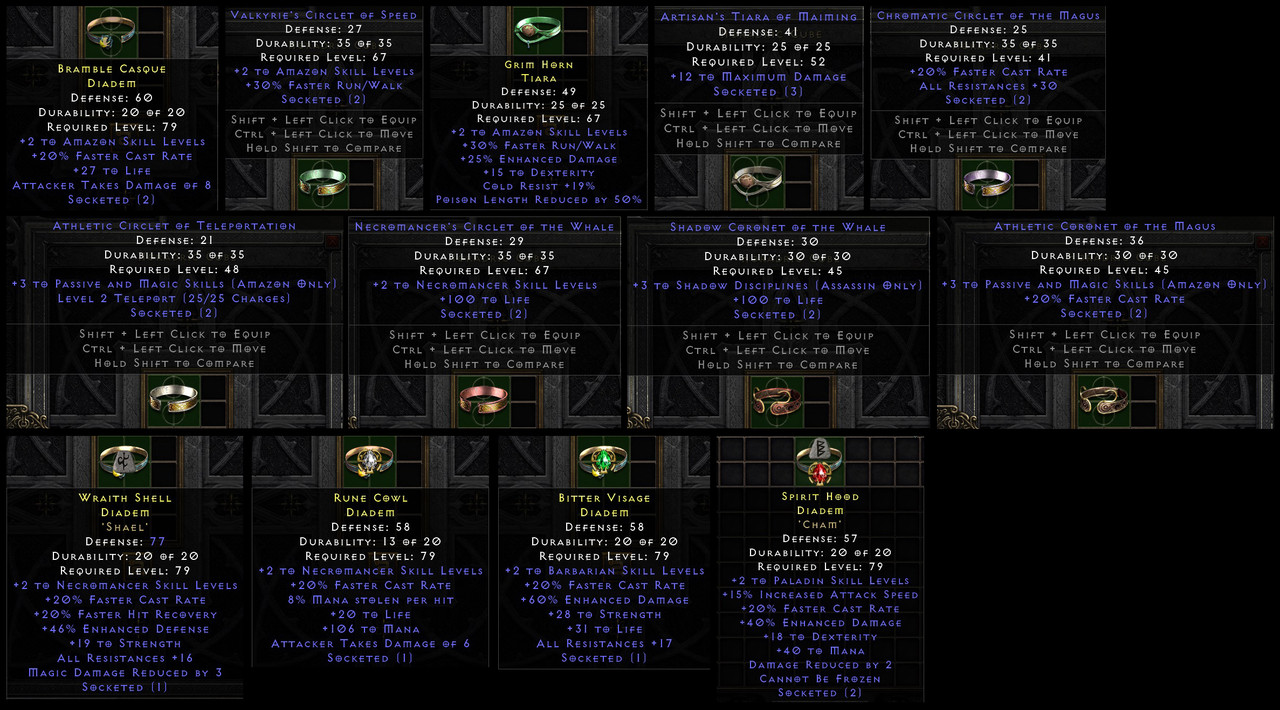 Small Circlets Store - Topic - d2jsp