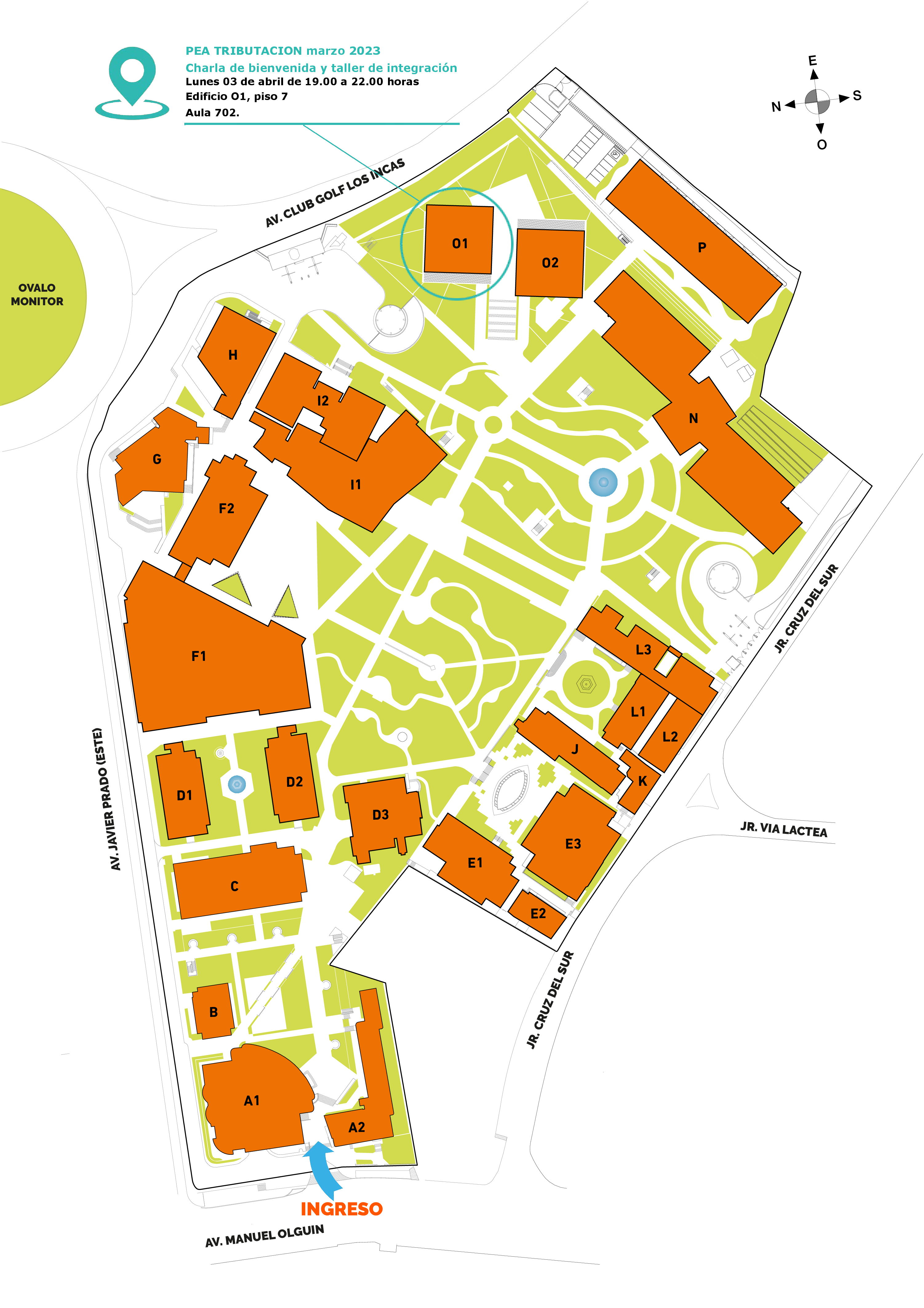 Mapa Del Campus De La Escuela Secundaria De Napa CELULOSA ARAUCO Y
