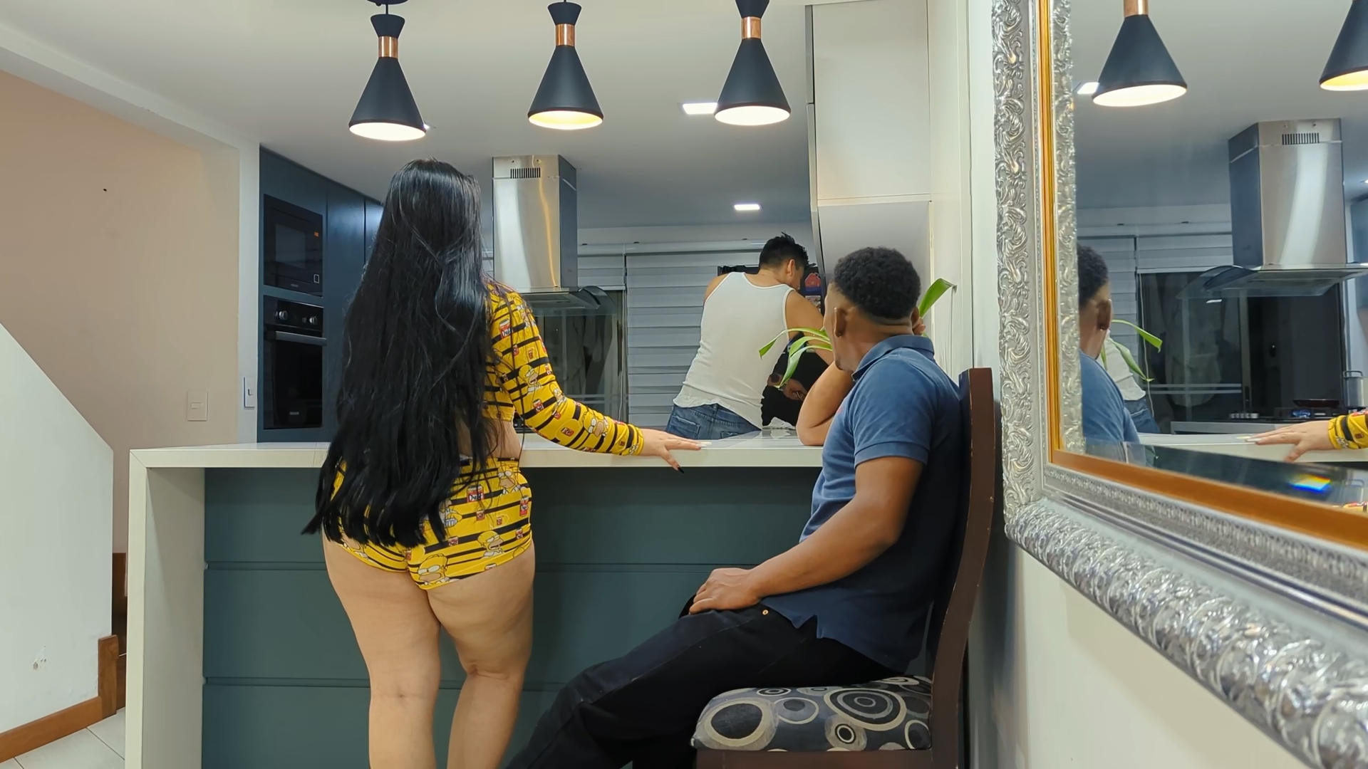 My Husband's Best Friend Rioc Visits Us and Secretly Fucks Me in the Kitchen mp4 snapshot 01 08 ...