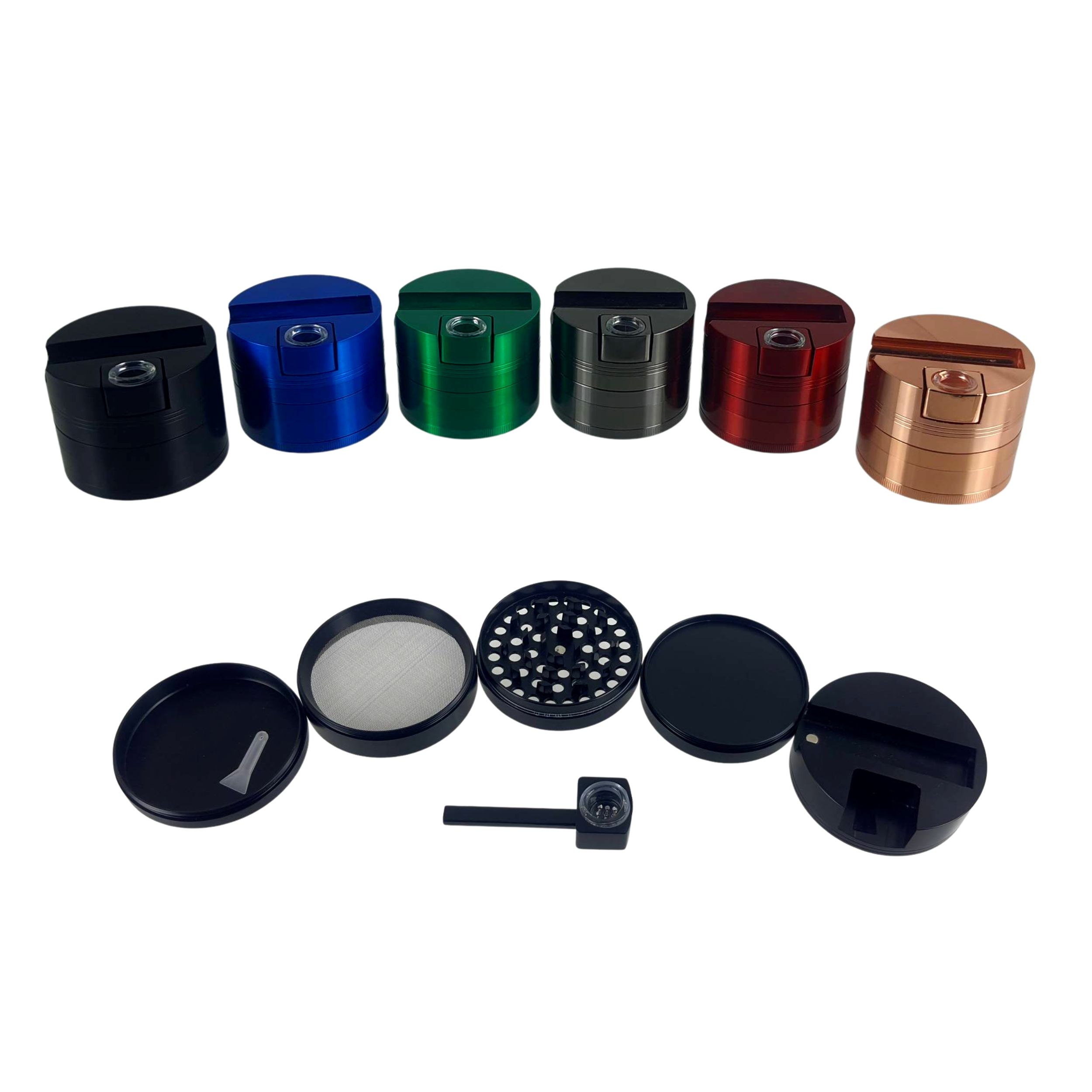 Stainless Steel Grinder one hitter 5 layer 75mm diameter — Postimages