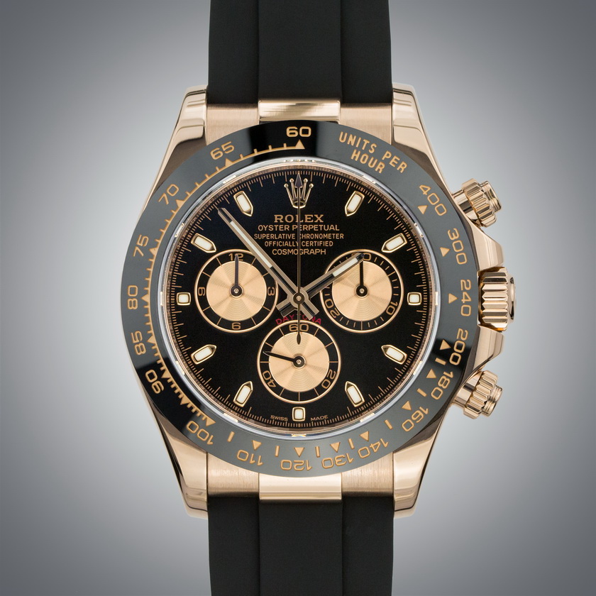 Rolex Cosmograph Daytona Everose Gold & Oysterfles ref 116515 Black ...