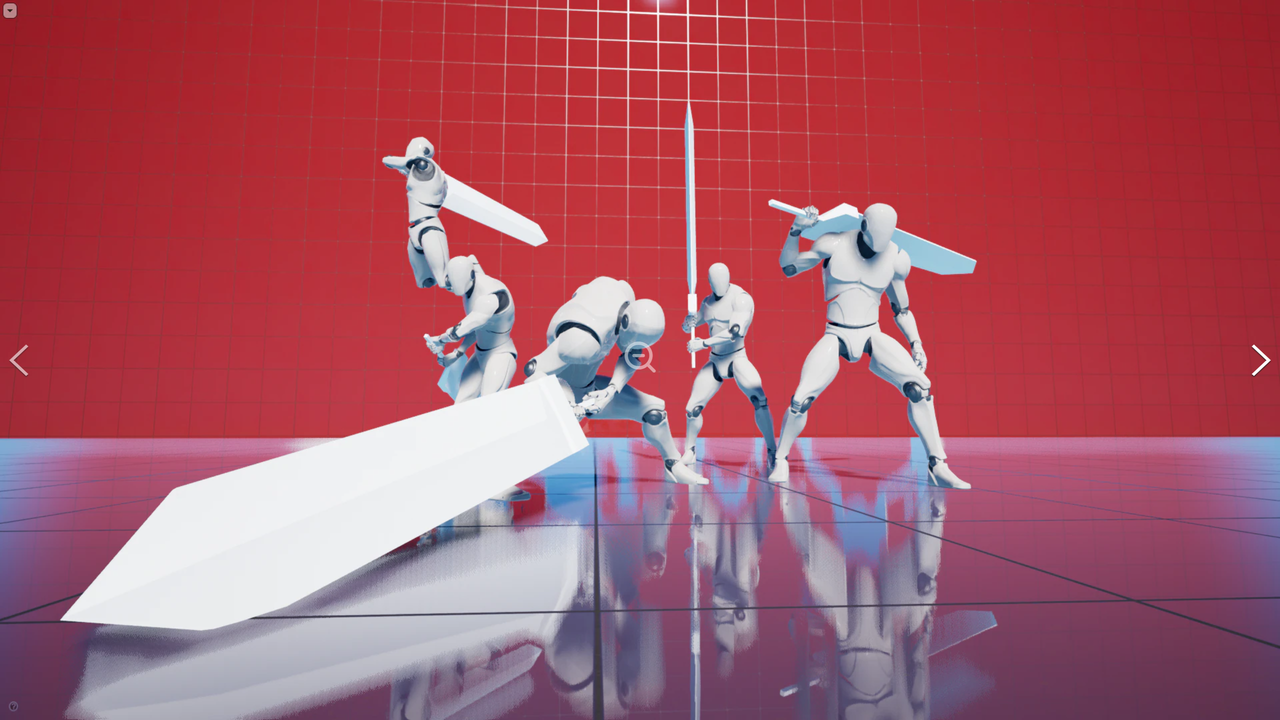 [ Unreal Engine Animation ] Essential Great Sword Animation Pack 2025 - Free Daz 3D Models