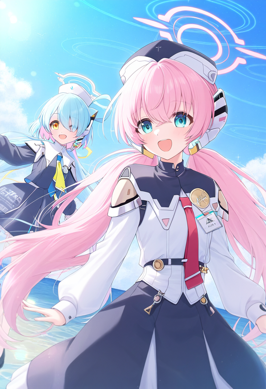 2girls, Hoshino Yumemi (planetarian), {{{{arona (blue archive)}}}}, best quality s 2361277082 ...