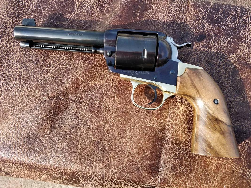 John Linebaugh .500 with Ronnie Wells brass grip frame | 1911 Firearm ...