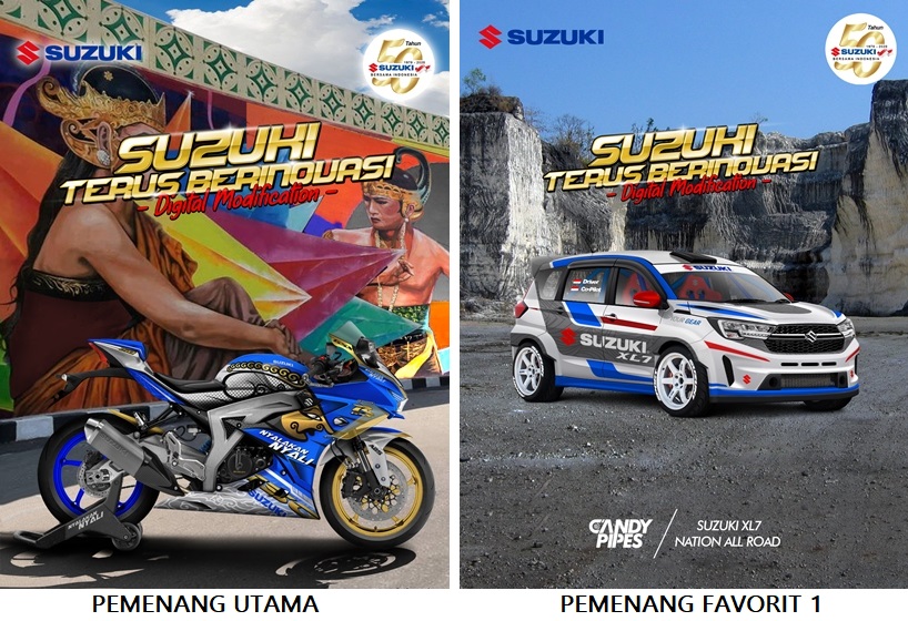 Inilah Pemenang Kontes Modifikasi Digital Suzuki