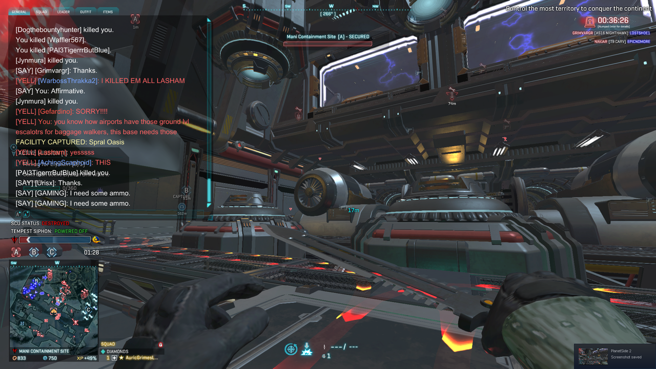 [Suggestion] - Request for containment site | PlanetSide 2 Forums