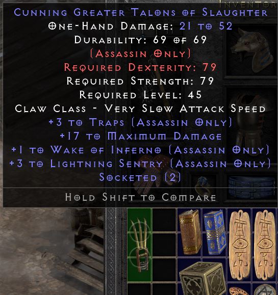 Gg Claws > 2os Gt 6ls - Topic - d2jsp