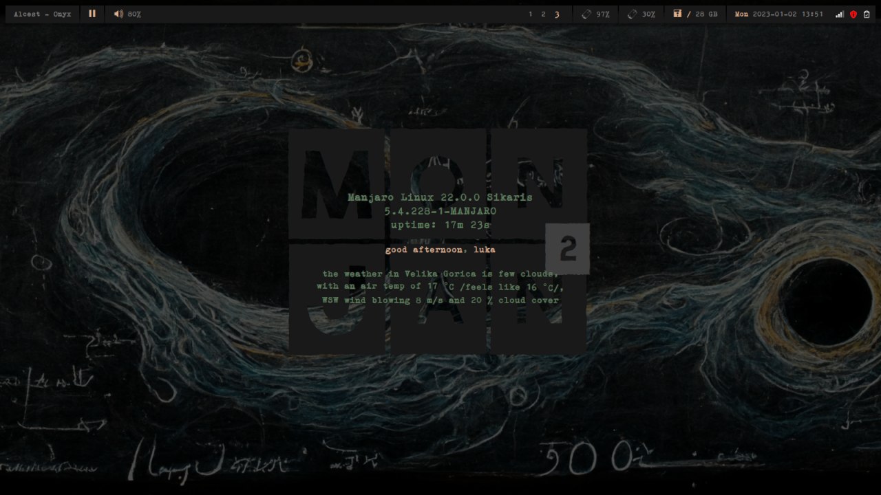 [i3-gaps] + polybar and some emacs, dual monitor setup, slowly getting there : r/unixporn
