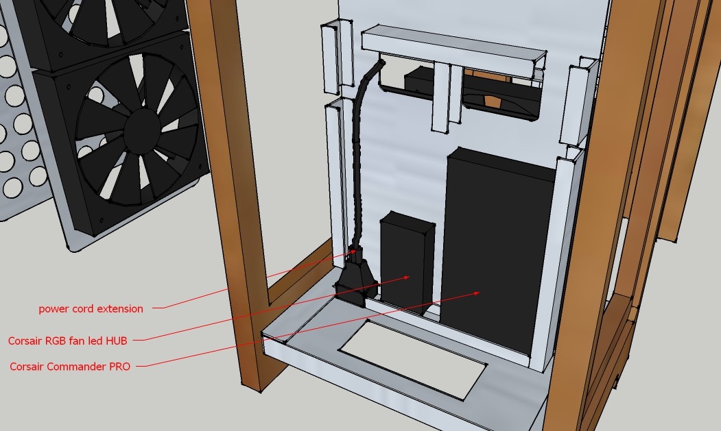 Log - My third PC in wood - 20L tower design with too many fans... :P ...