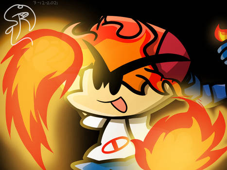 Fire bf fnf | skin request Minecraft Skin