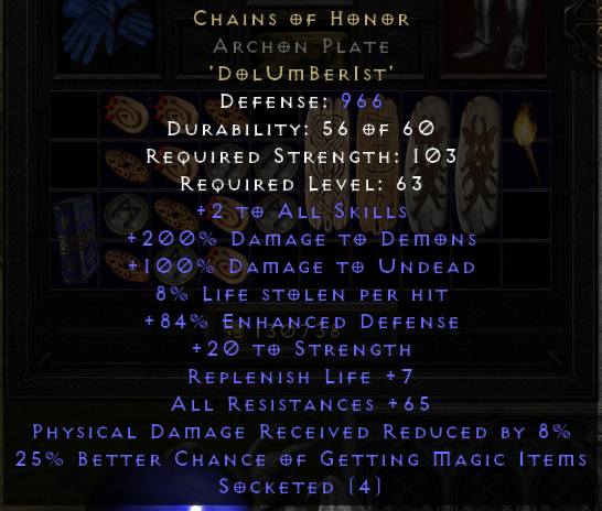 Chain Of Honor - Topic - d2jsp