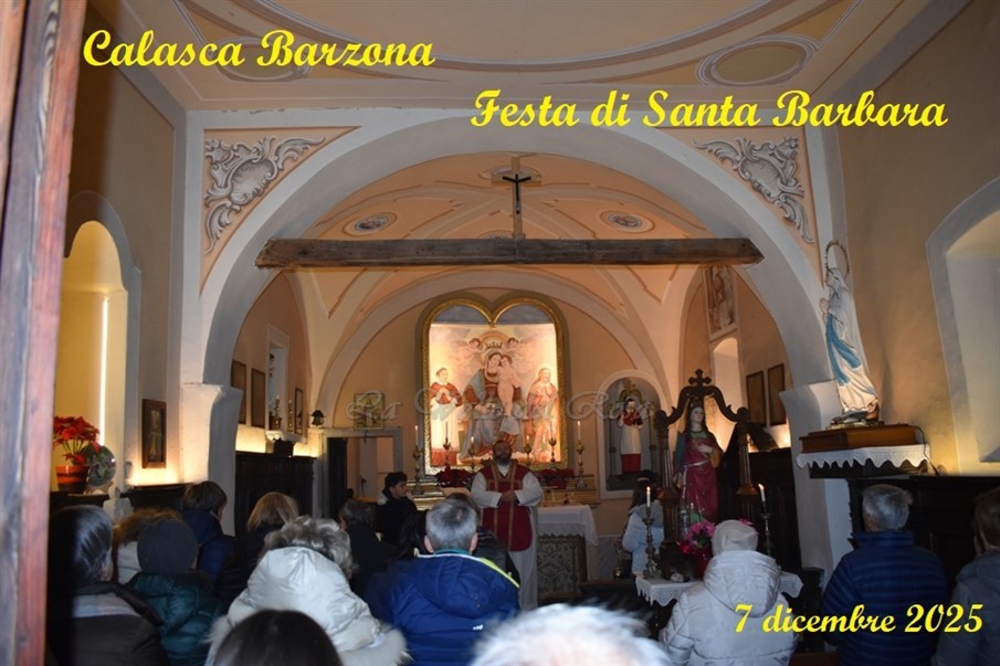 Calasca Barzona: festa di Santa Barbara