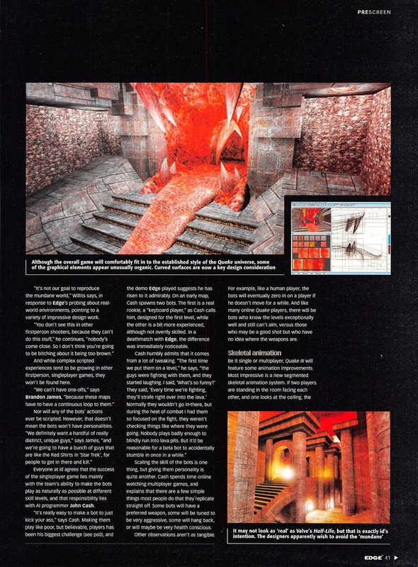 EDGE and NextGen magazine on Quake III Arena (1999-2000) | ResetEra
