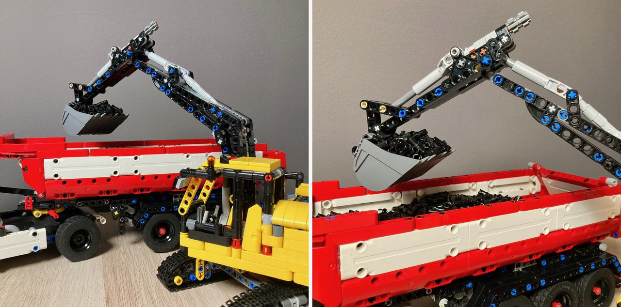 LEGO MOC 42121 x2 - Mid-size Excavator by ufotografol | Rebrickable ...