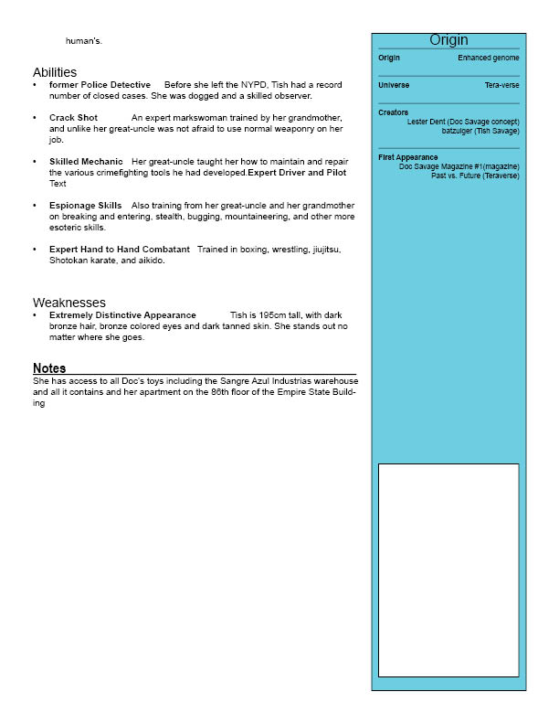 TtH • Story • Who's Who in the Tera-Verse