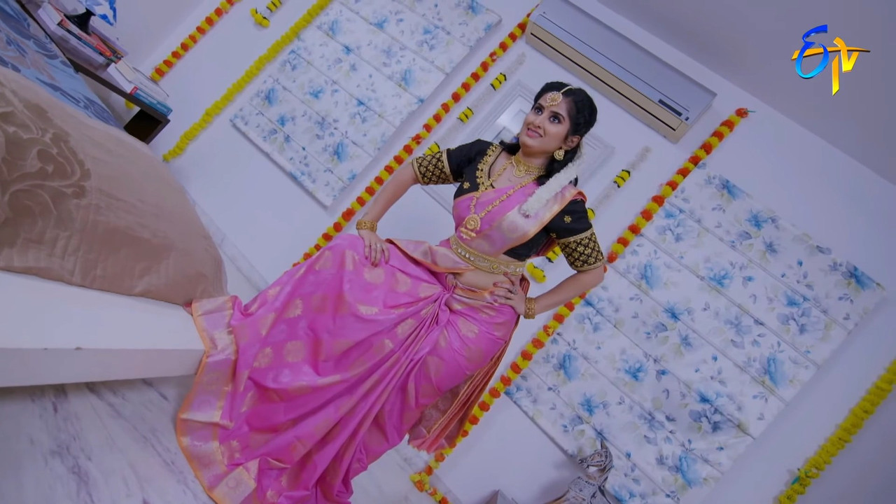 Sexy hot Telugu serial artist navel in pink saree mkv snapshot 00 25 ...