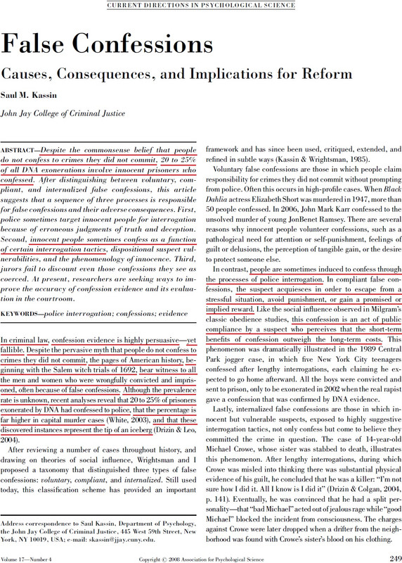 Holocaust False Confessions 2008 Saul Kassin erroneous b — Postimages
