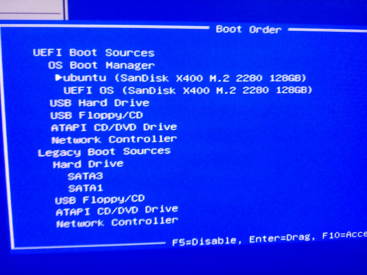 Bios order menu — Postimages