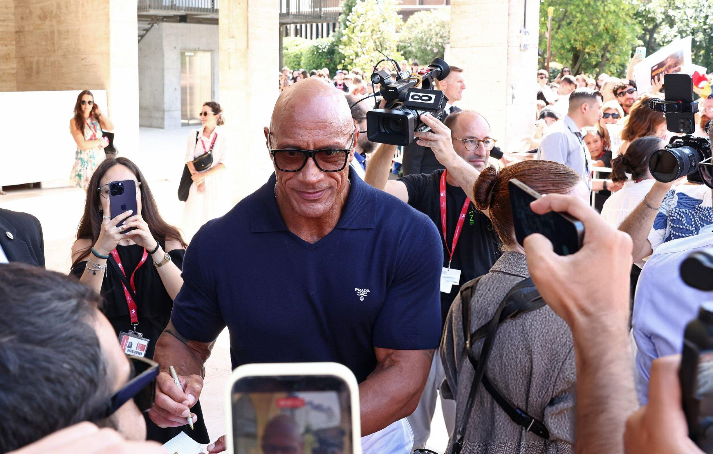 Dwayne "The Rock" Johnson has slimmed down considerably from his ...