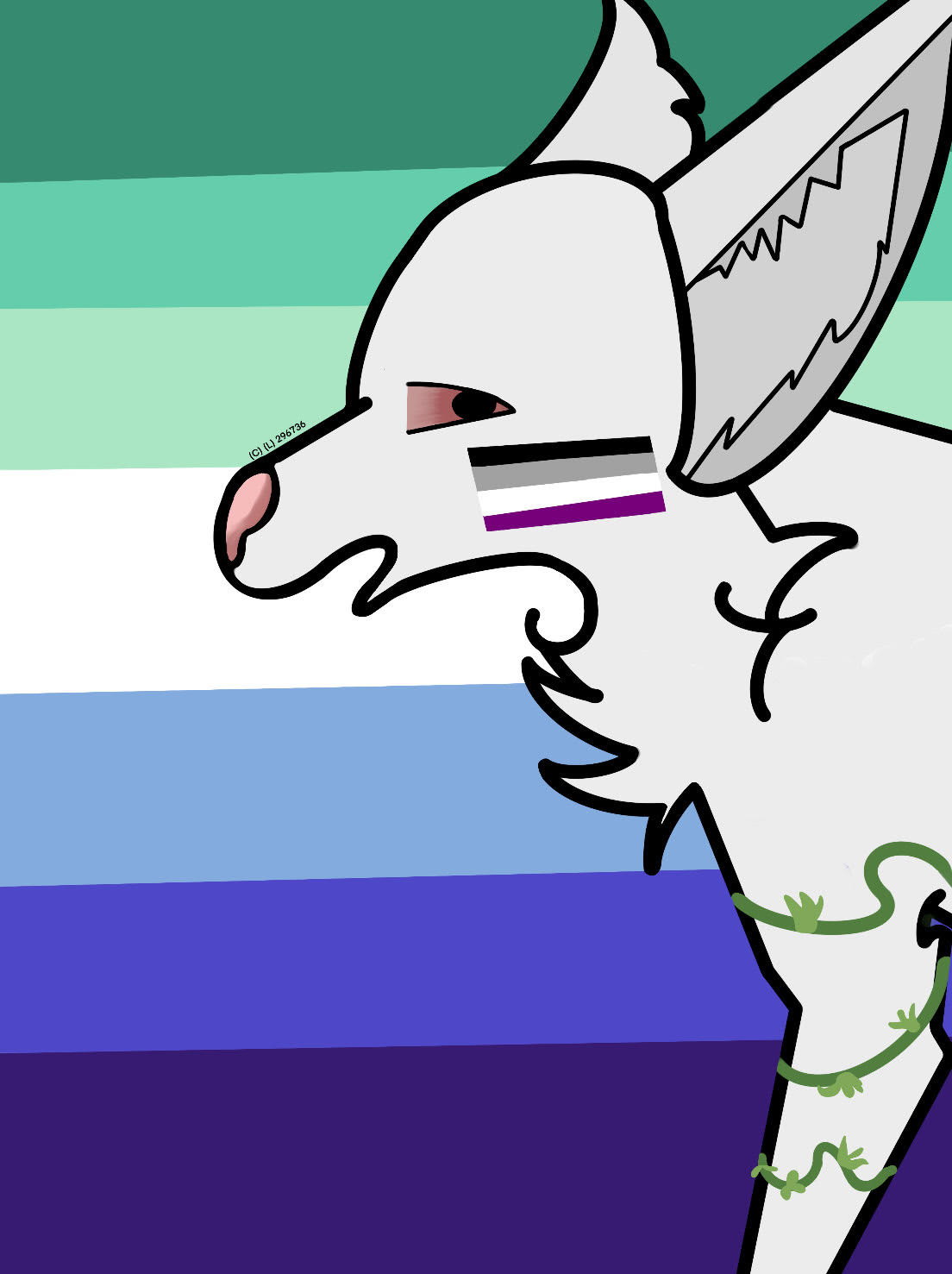 Custom OC Pride Wolf Art For Hollywood Hills — Postimages