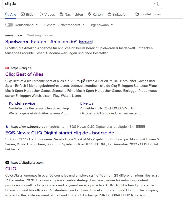 cliq de duckduckgo — Postimages