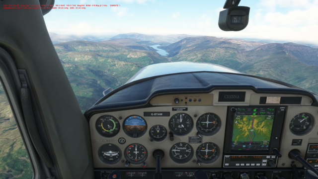 WBSim/JPLogistics C152 over the Lake District, UK - Microsoft Flight ...