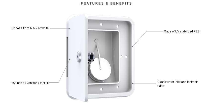SEAFLO RV WATER INLET HATCH motorhome SFWH2-151-166-01