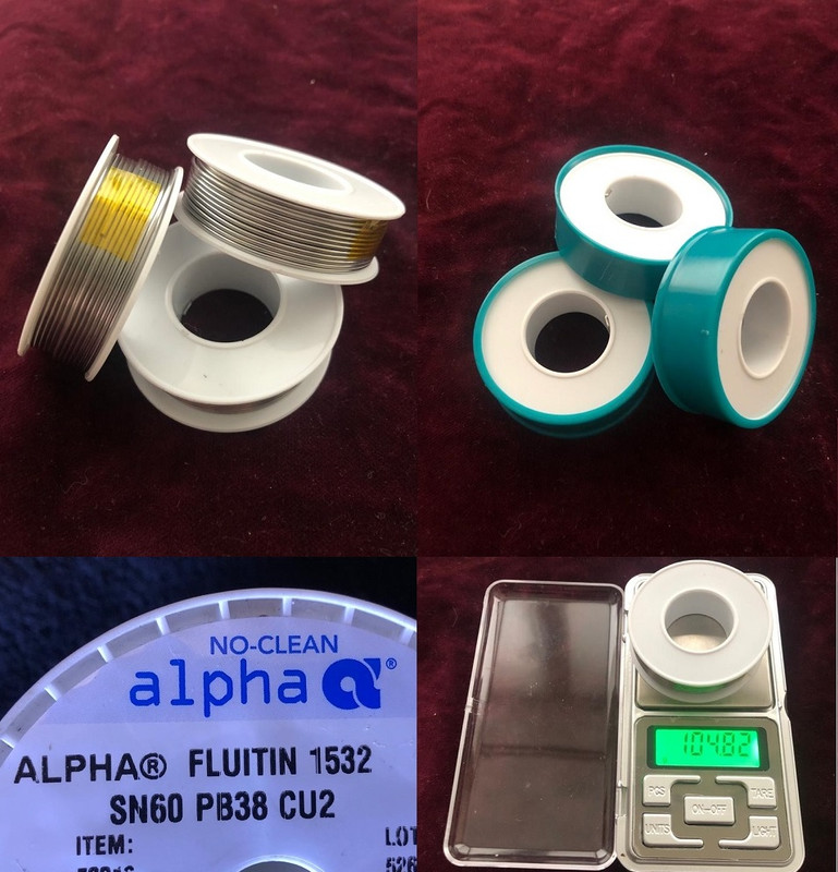 Vand cositor / fludor profesional cu plumb ALPHA- Sn60-Pb38-Cu2 diam ...